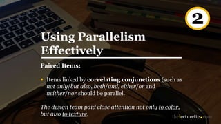 Using Parallelism in Writing | PPTX