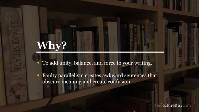 Using Parallelism in Writing | PPT