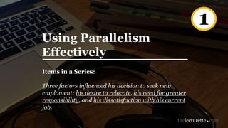 Using Parallelism in Writing | PPTX