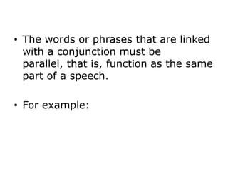 Using parallel structure | PPTX