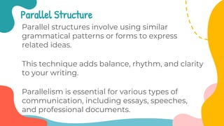 USING PARALLEL STRUCTURE.pptx