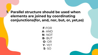 USING PARALLEL STRUCTURE.pptx