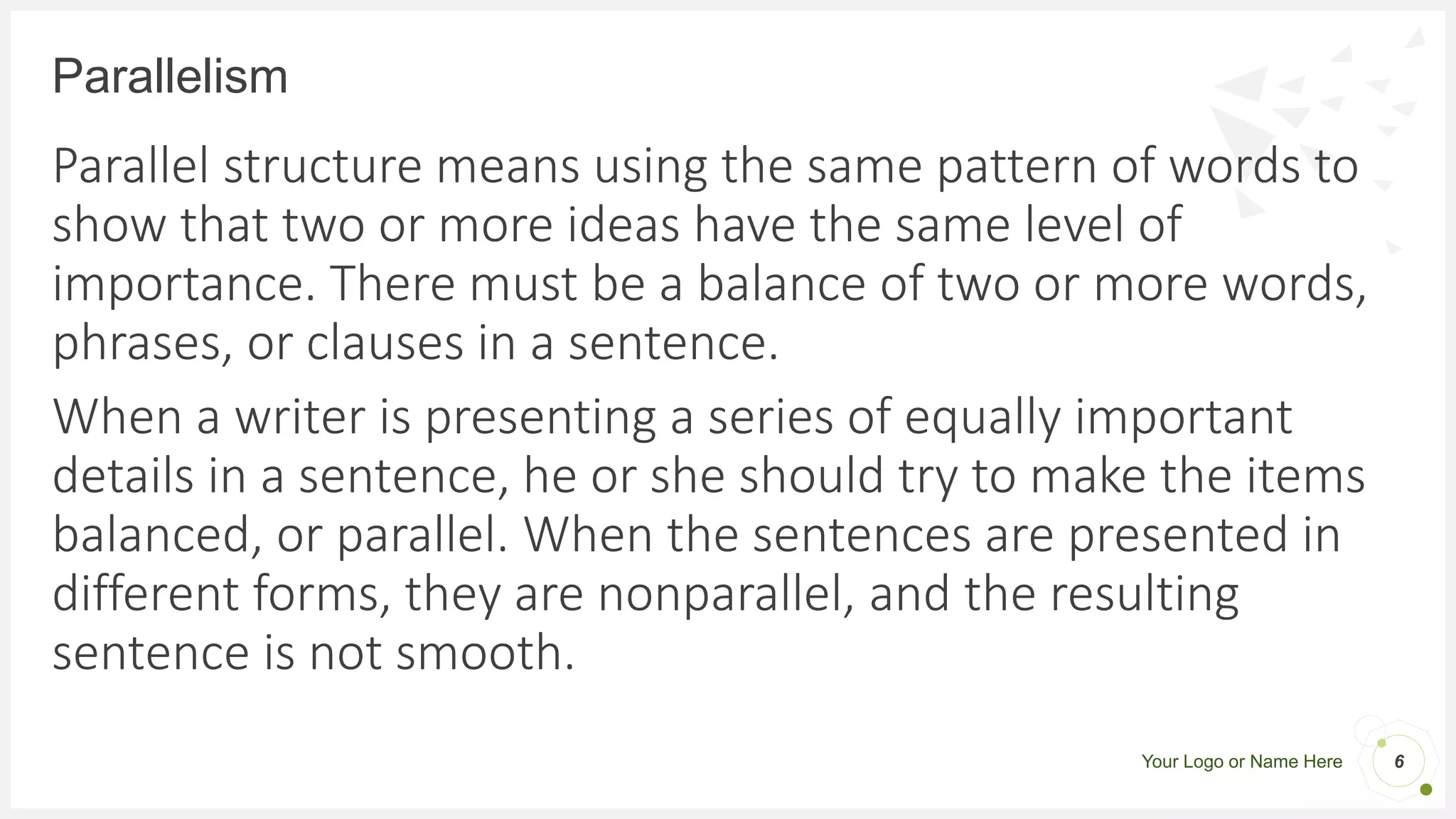 Using Parallel Structures-May 10.pptx