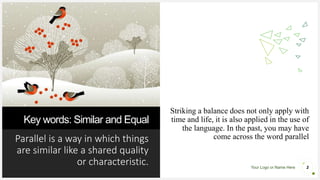 Using Parallel Structures-May 10.pptx