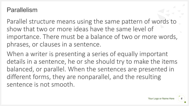 Using Parallel Structures-May 10.pptx