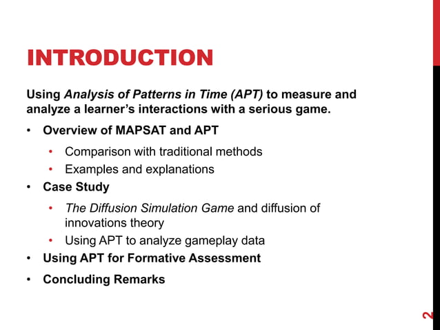 Using Pattern Matching to Assess Gameplay | PPT