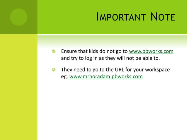 Using pb works in the classroom | PPTX