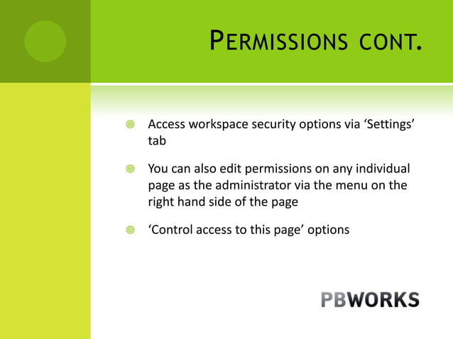 Using pb works in the classroom | PPTX