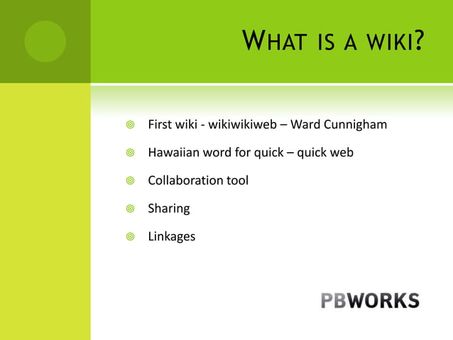 Using pb works in the classroom | PPTX