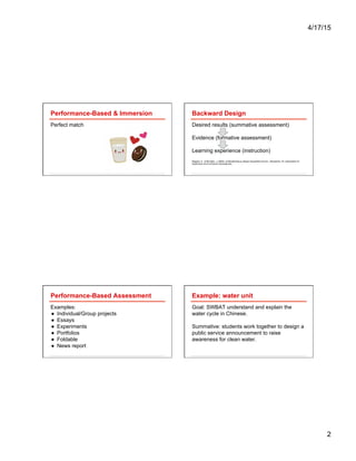2015 NCLC - Using Performance-Based Assessment in Chinese Immersion ...