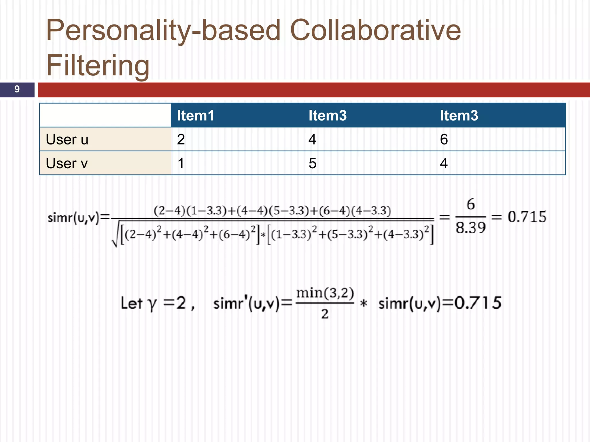Using Personality Information In Collaborative Filtering For New User Ppt