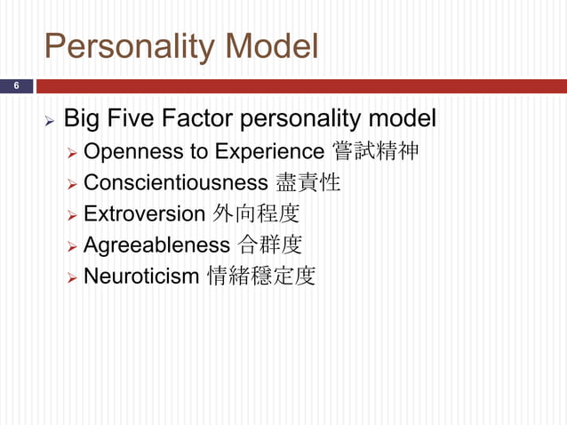Using Personality Information In Collaborative Filtering For New User Ppt