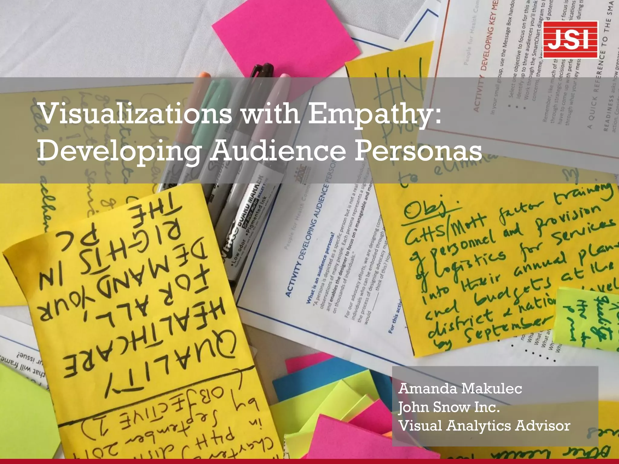 Visualizations with Empathy: Developing Audience Personas | PDF
