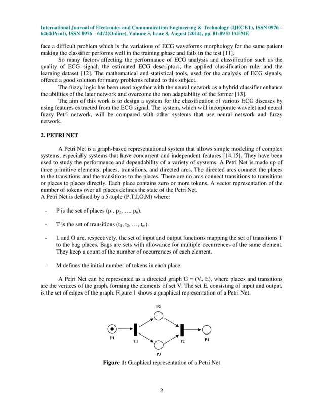 Using petri net with inherent fuzzy in the recognition of ecg signals | PDF