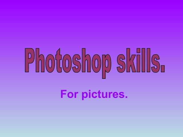 Using photoshop | PPT