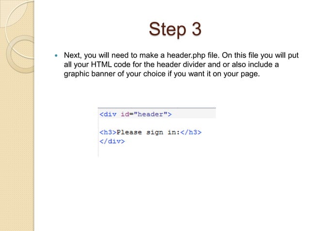 Using php to design a guestbook website tutorial | PPT