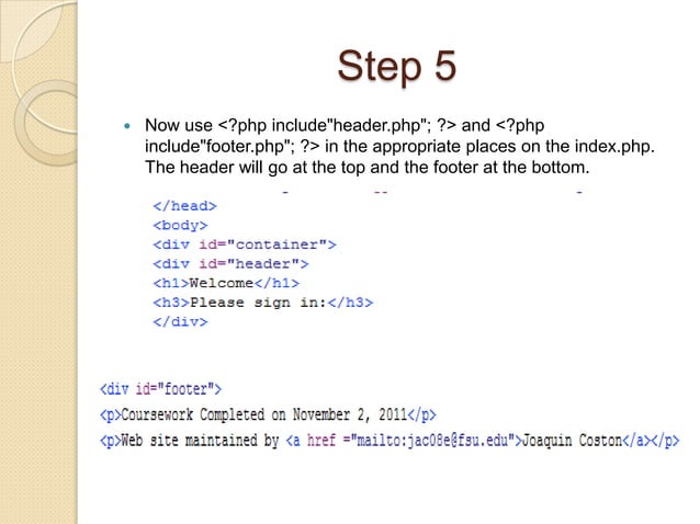 Using php to design a guestbook website tutorial | PPT
