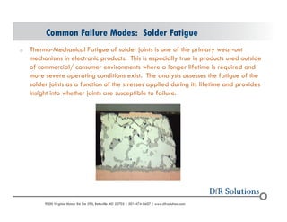 Using Physics of Failure to Predict System Level Reliability for Avionic Systems | PPT