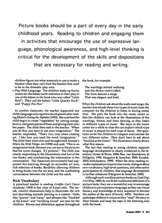 Using picture books to support young children s literacy | PDF