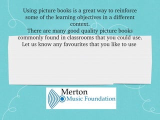 Using picture books to teach music | PPT