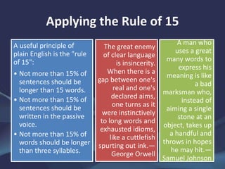Using Plain English | PPTX