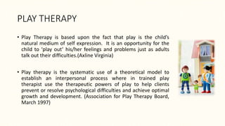 Using Play Therapy for Children | PPT