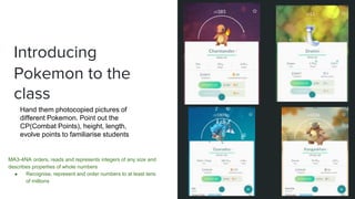Using pokemon go in maths | PPTX