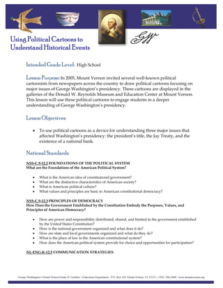 Using Political Cartoons To Understand Historical Events | PDF