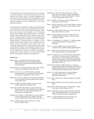 Using Popular Culture Texts and Multi-Modal Literacy to Teach Strategic ...