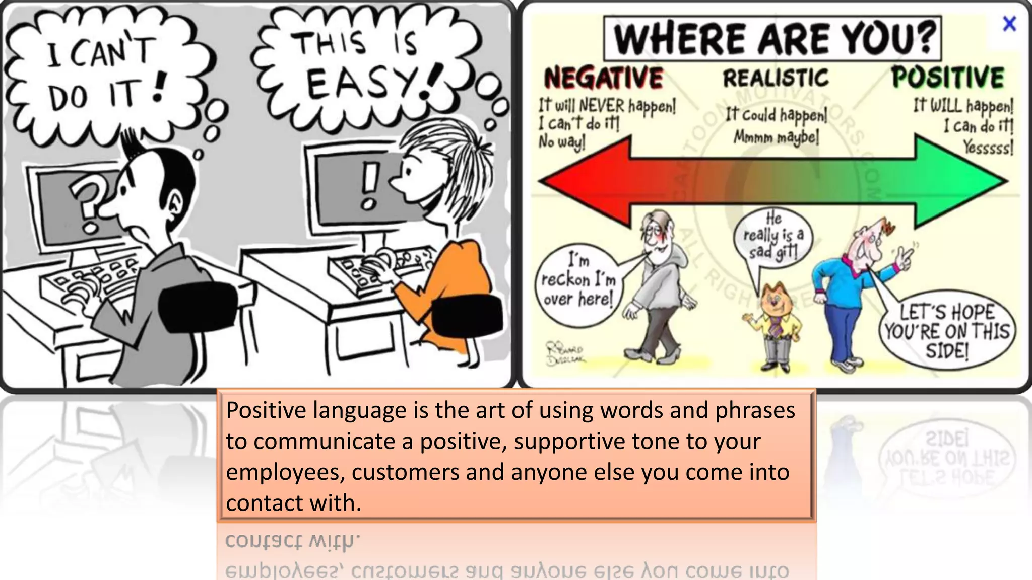 Using positive language | PPT