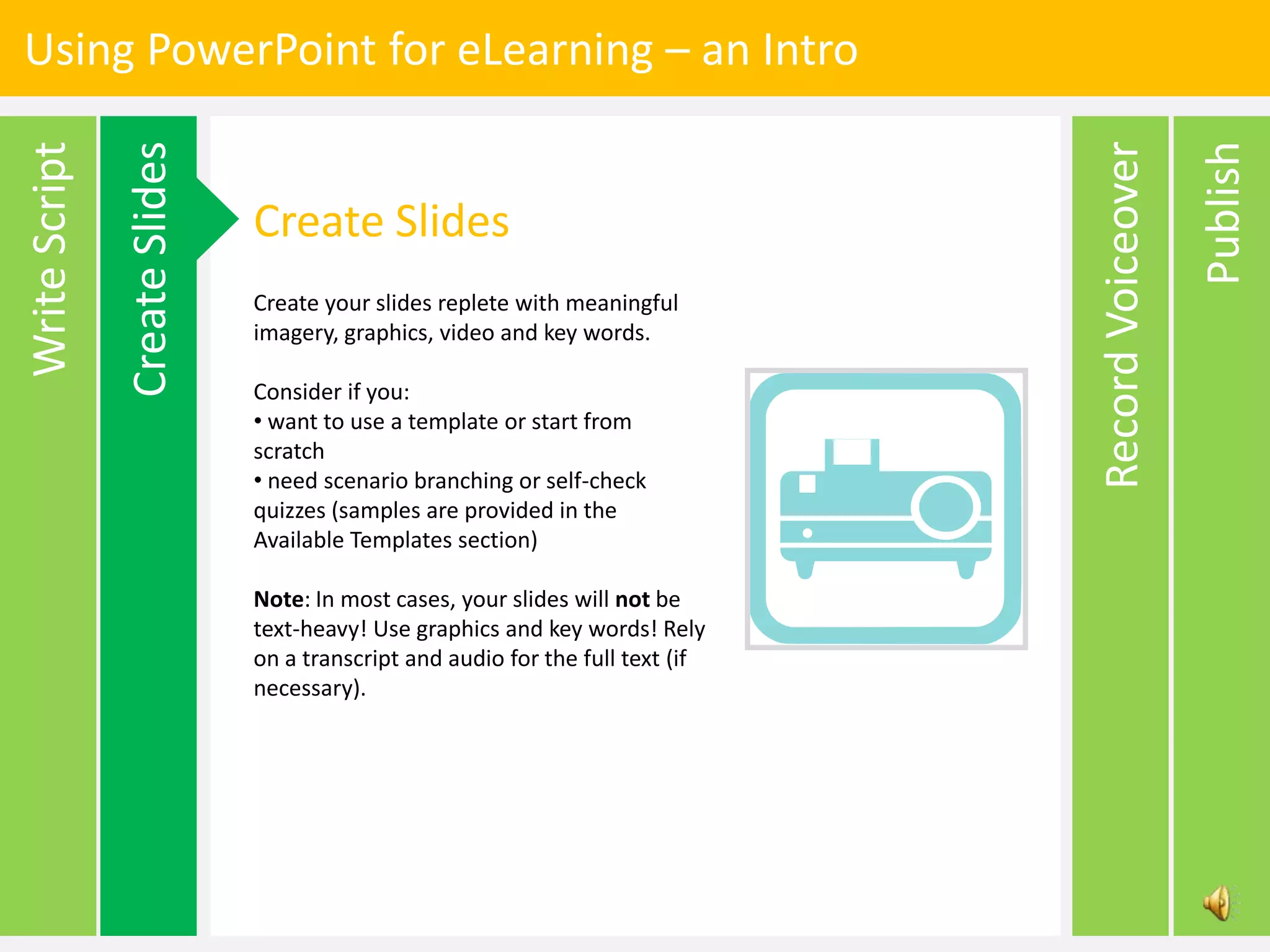 Using power point for elearning - an intro | PPTX