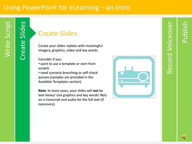 Using power point for elearning - an intro | PPTX