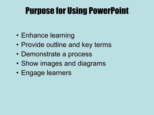 Using Power Point for QM | PPT