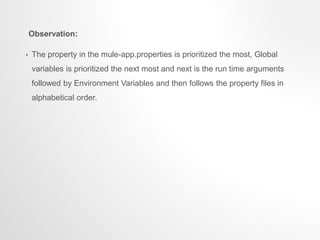 Using properties in mule | PPT