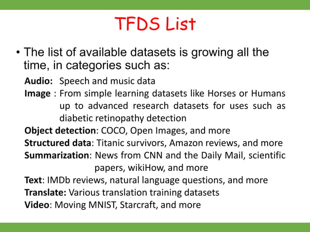 Using Public Datasets with TensorFlow.pptx