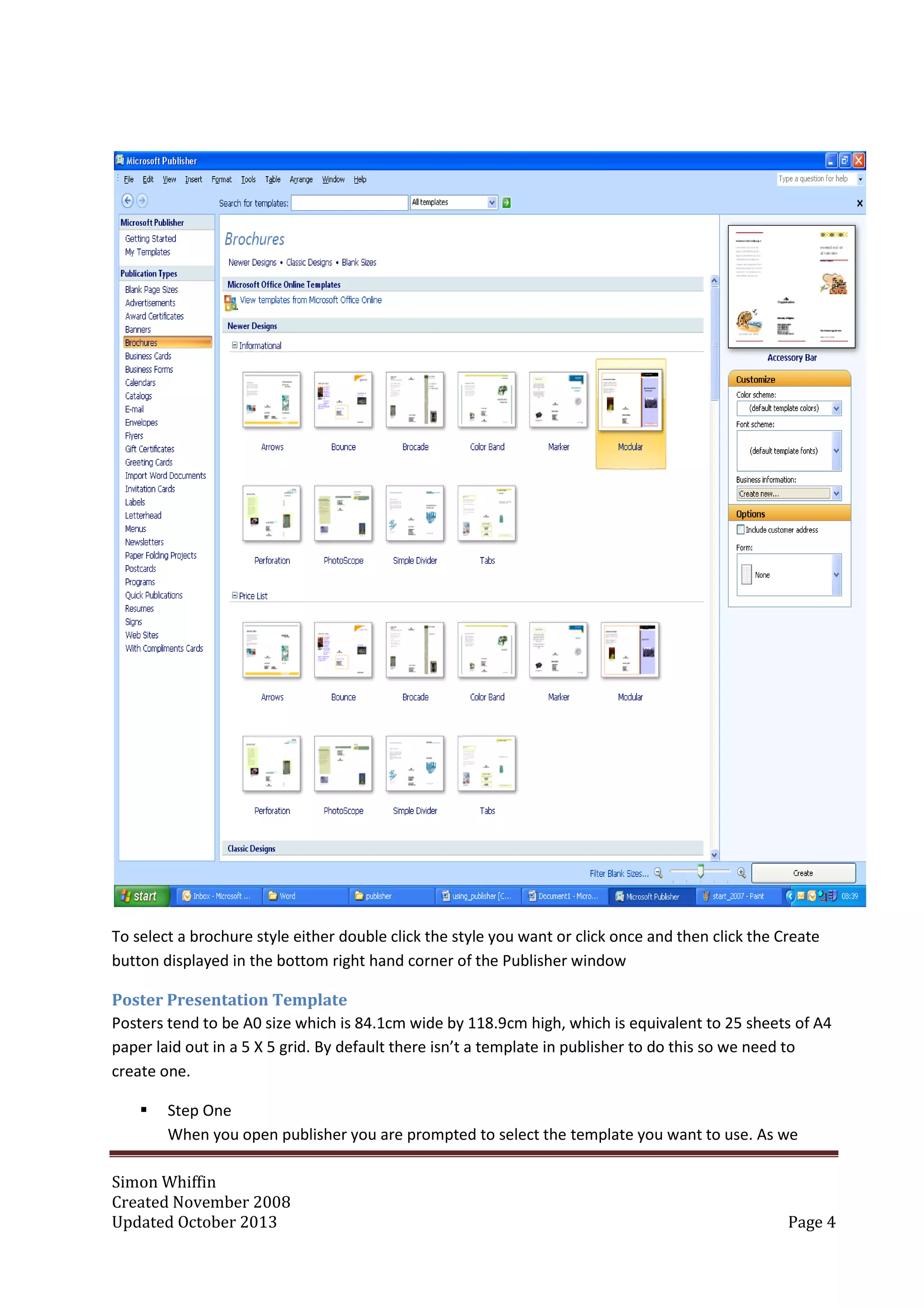 An introduction to MS Publisher | PDF | Desktop Publishing | Computer Software and Applications