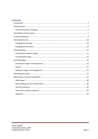An introduction to MS Publisher | PDF
