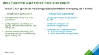 Using Puppet with Self Service Provisioning | PDF