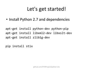 Python + STIX = Awesome | PPT