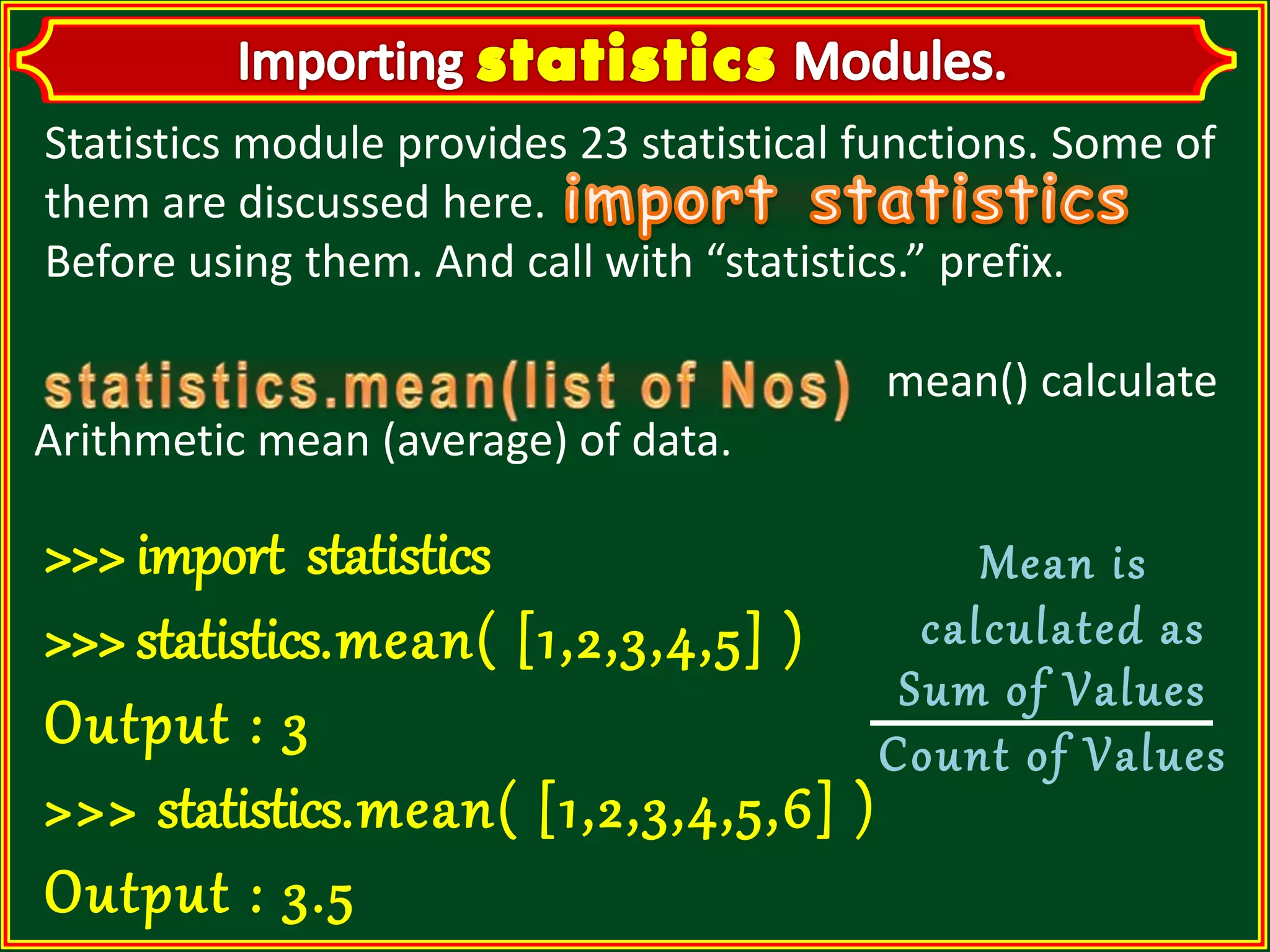 Python Modules and Libraries | PPT