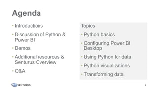 Using Python with Power BI | PPTX