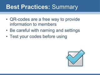 Using QR Codes: Overview and Best Practices | PPT