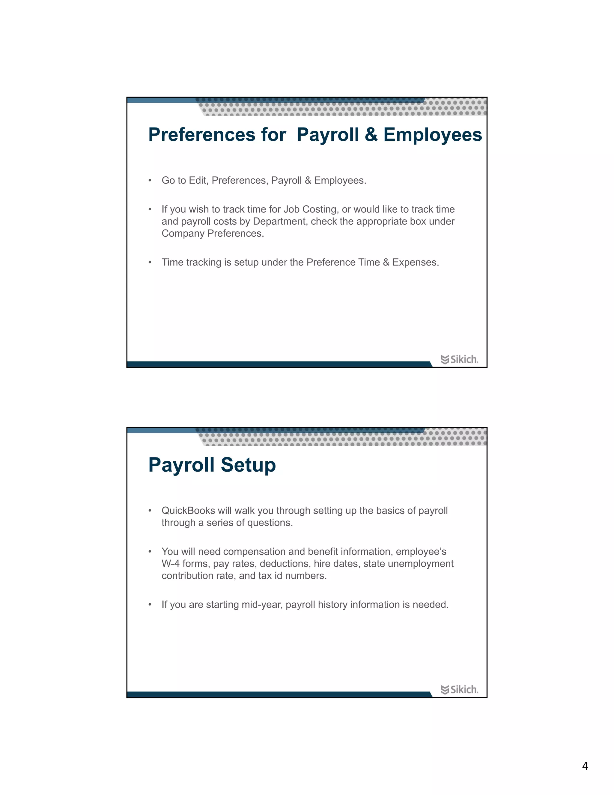 Using QuickBooks for Payroll Processing | PDF