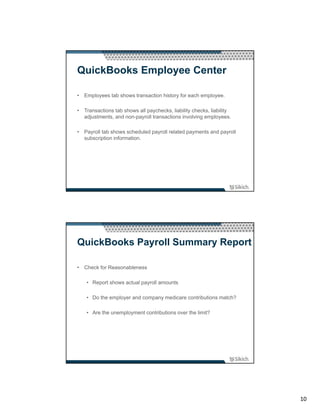 Using QuickBooks for Payroll Processing | PDF