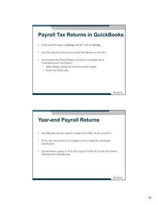 Using QuickBooks for Payroll Processing | PDF