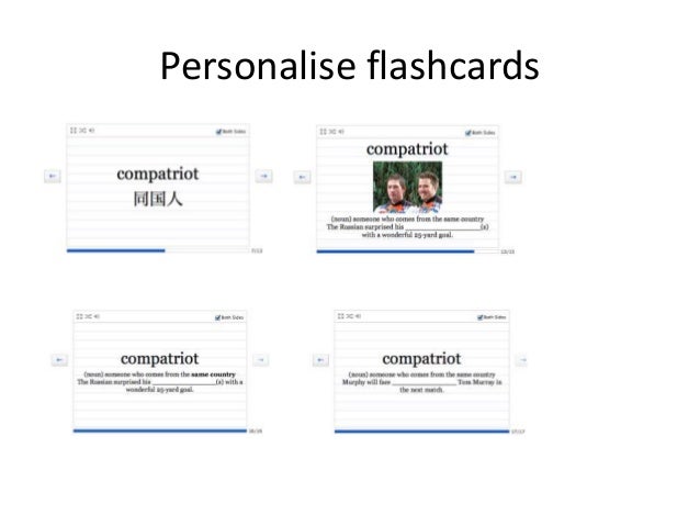 Using quizlet flashcards to study vocabulary