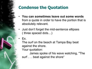 Using Quotations Effectively | PPT | Free Download