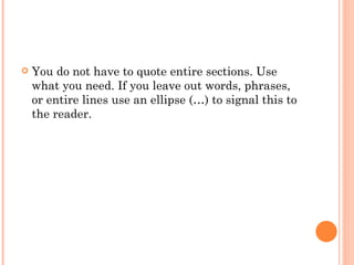 Using quotes eng111 | PPT