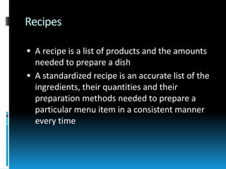Using recipes | PPT