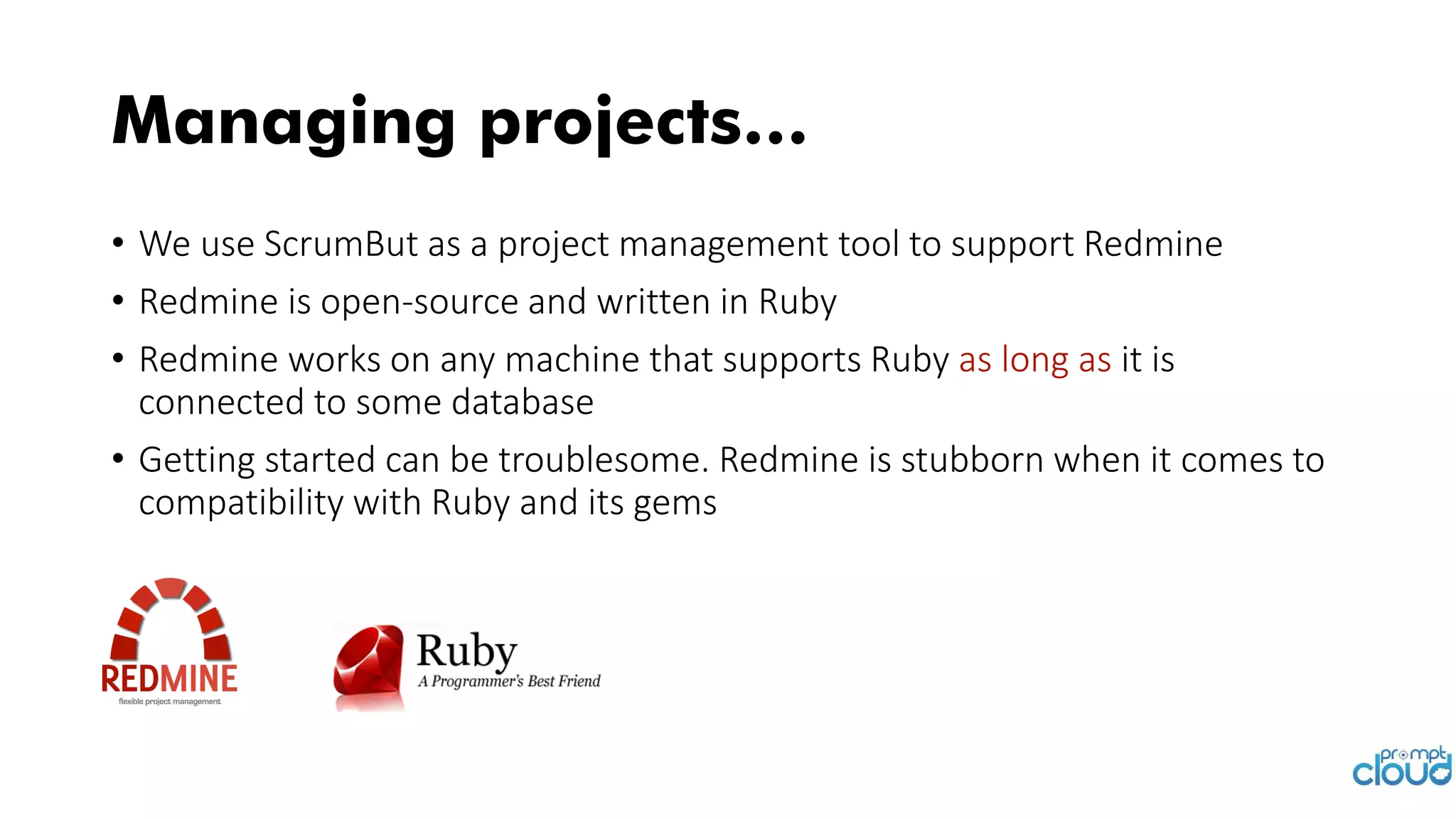 Using Redmine for Project Management @promptloud | PDF | Shareware and Freeware | Computer ...